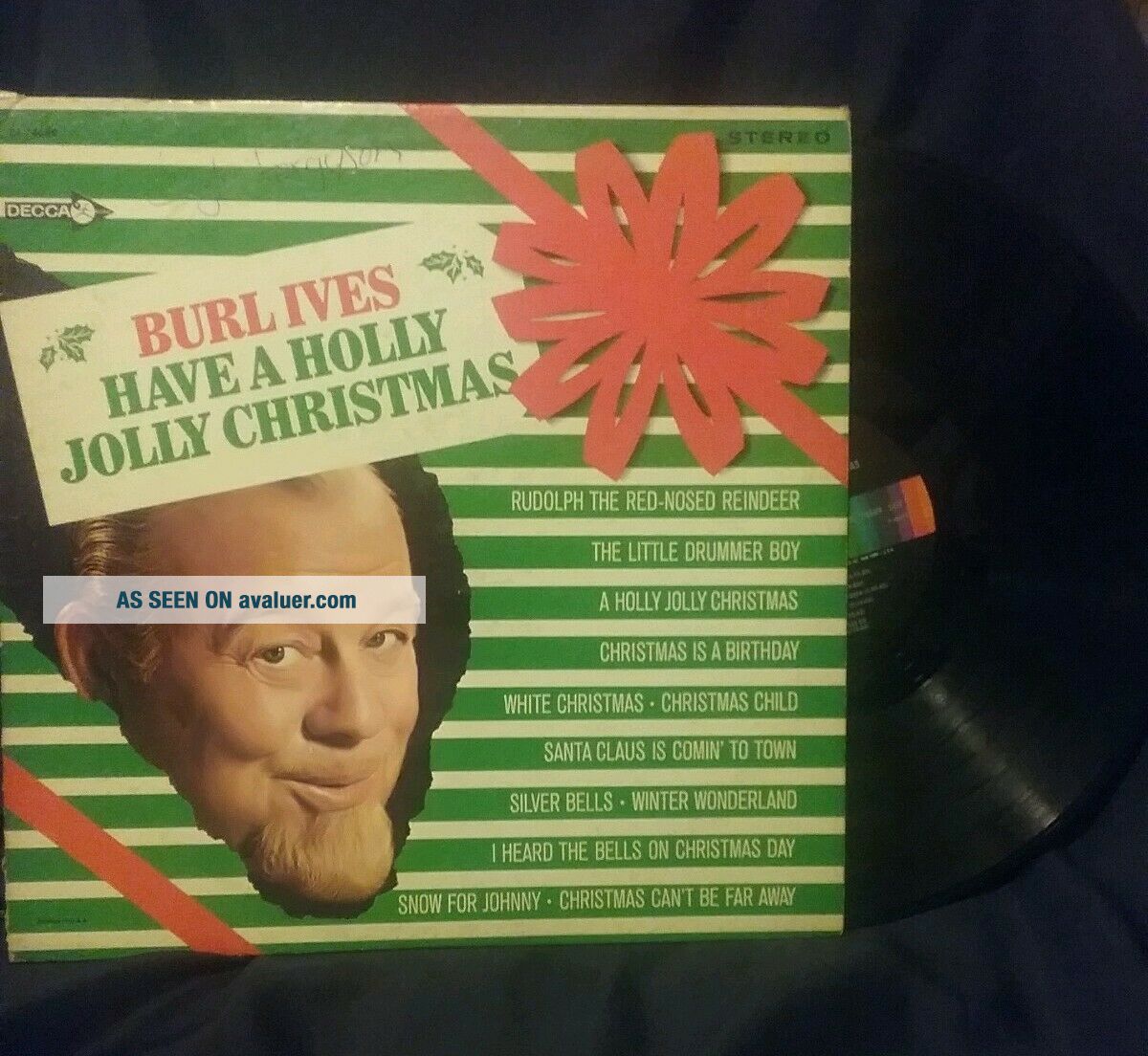 Burl Ives Vinyl Record Have A Holly Jolly Christmas LP Rare Decca ...