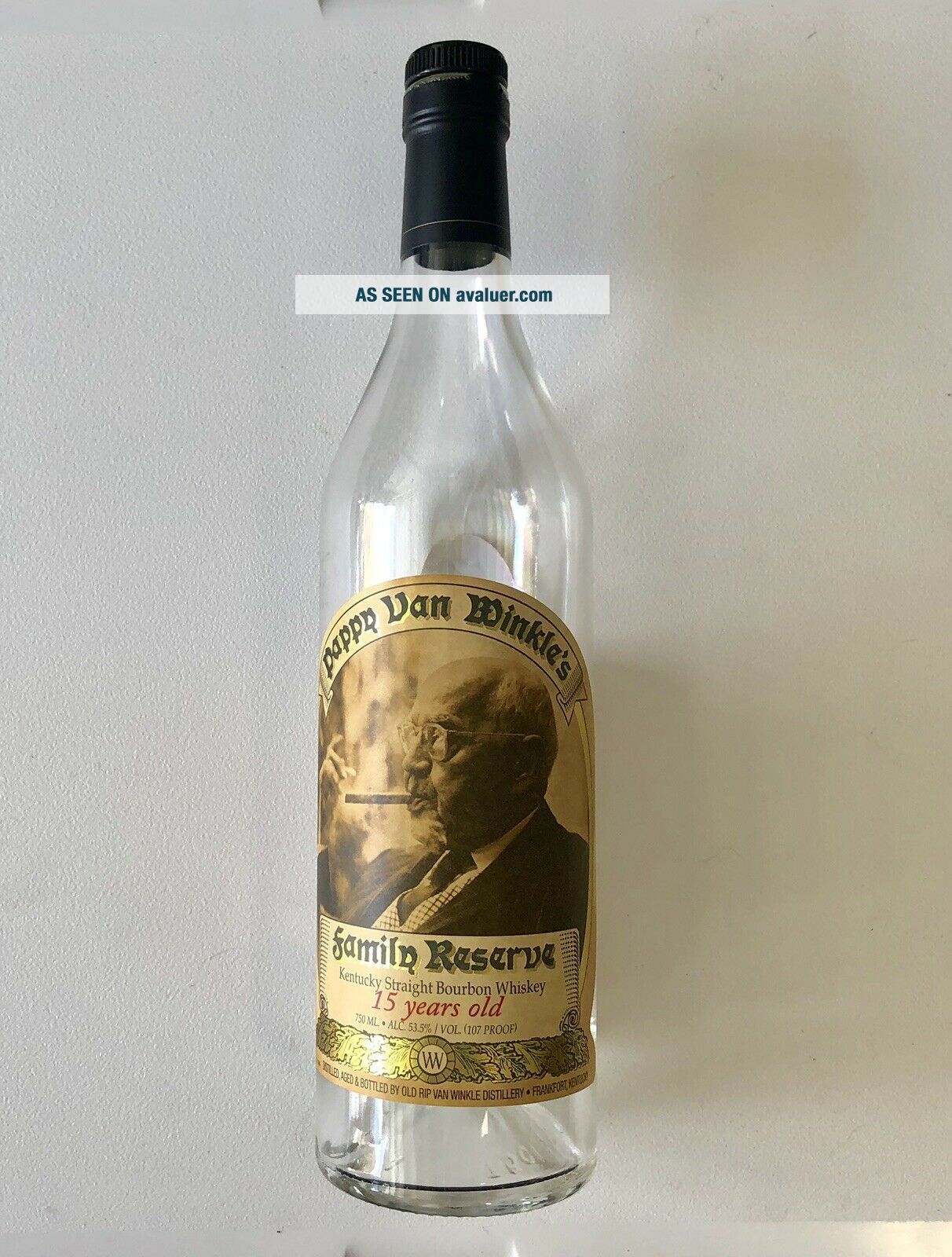 Pappy Van Winkle Family Reserve 15 Year - Empty Bourbon Bottle. | #1296701