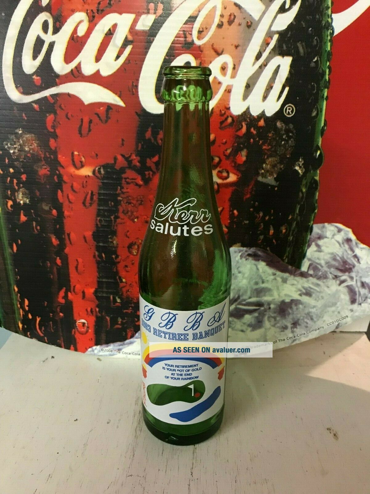 KERR Glass Salutes 1983 Retiree Banquet, KERR Glass EMPLOYEE Bottle ...