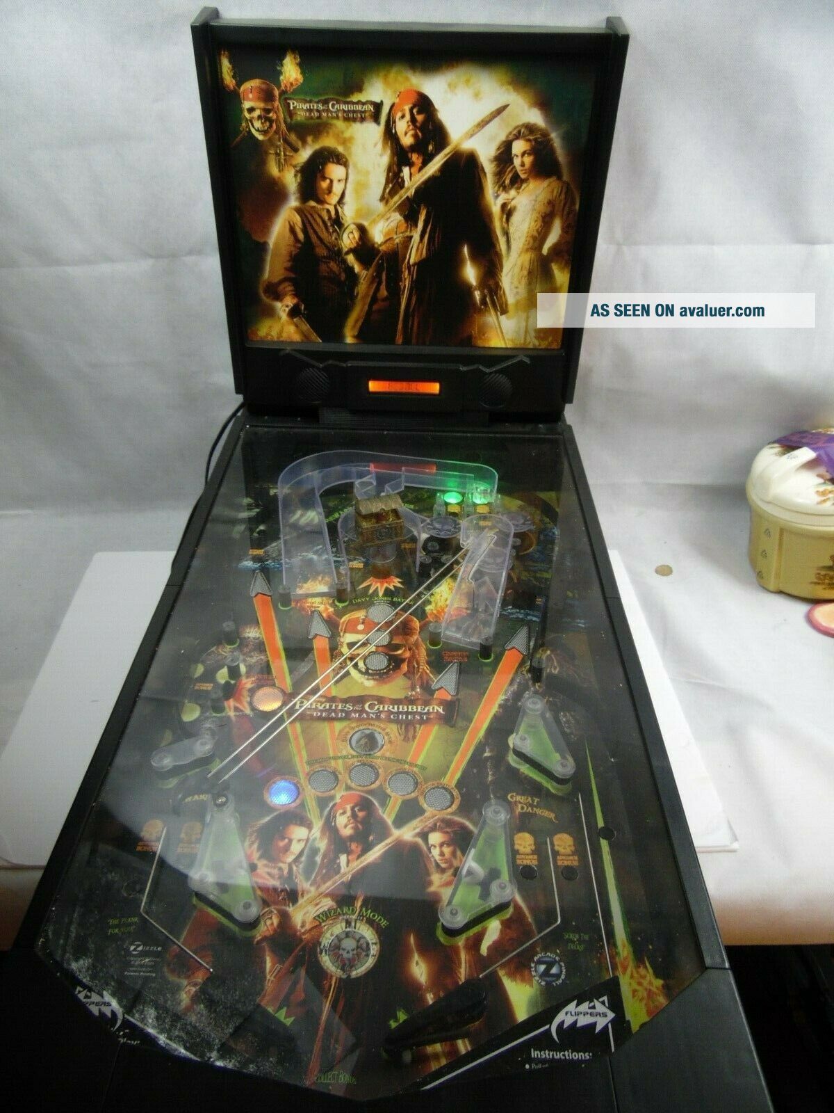ZIZZLE Pirates Of The Caribbean Dead Man’s Chest Pinball Machine | #1303775
