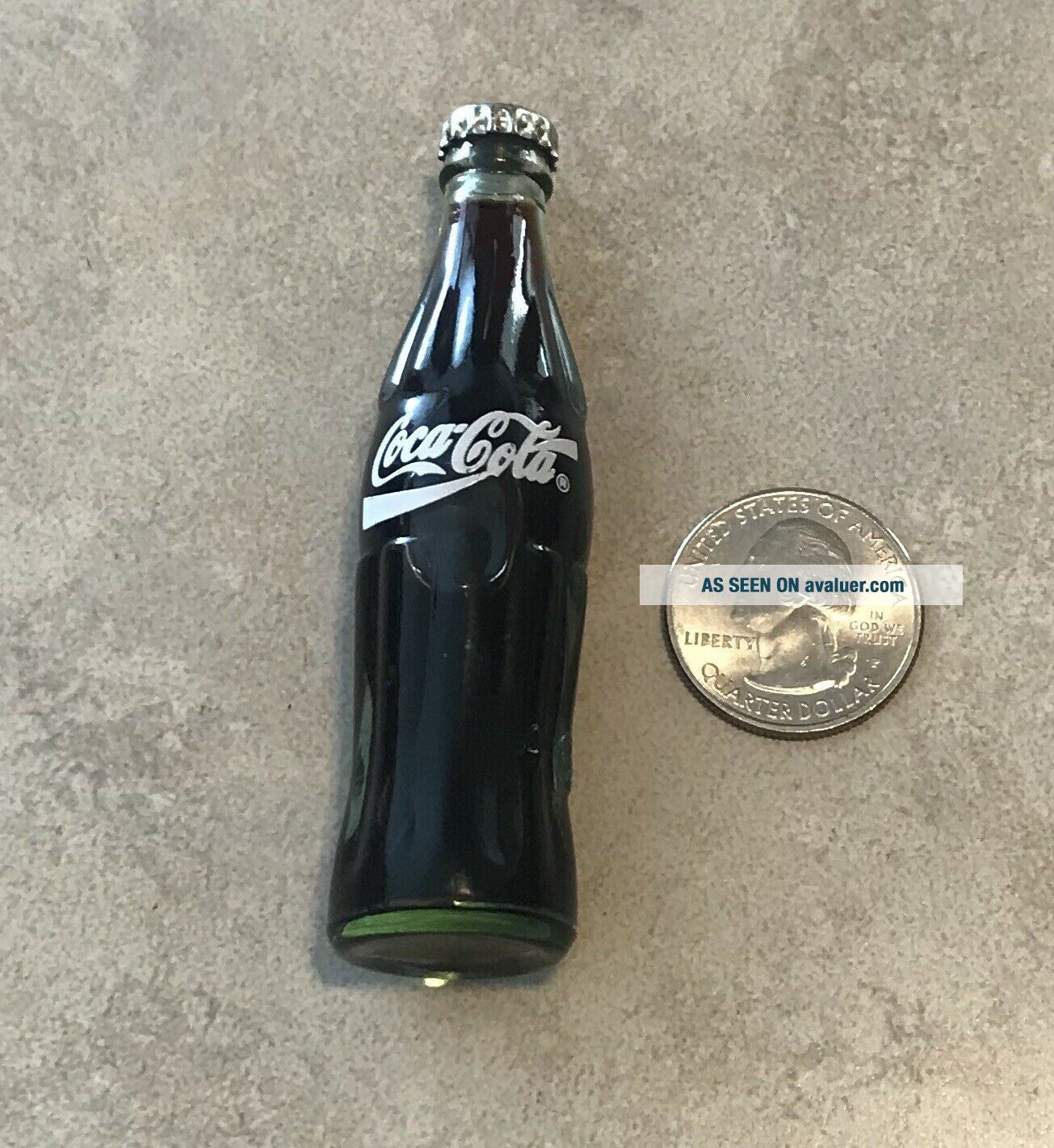 Vintage Miniature 3” Glass Coca Cola Bottle Santa 1995 Christmas ...