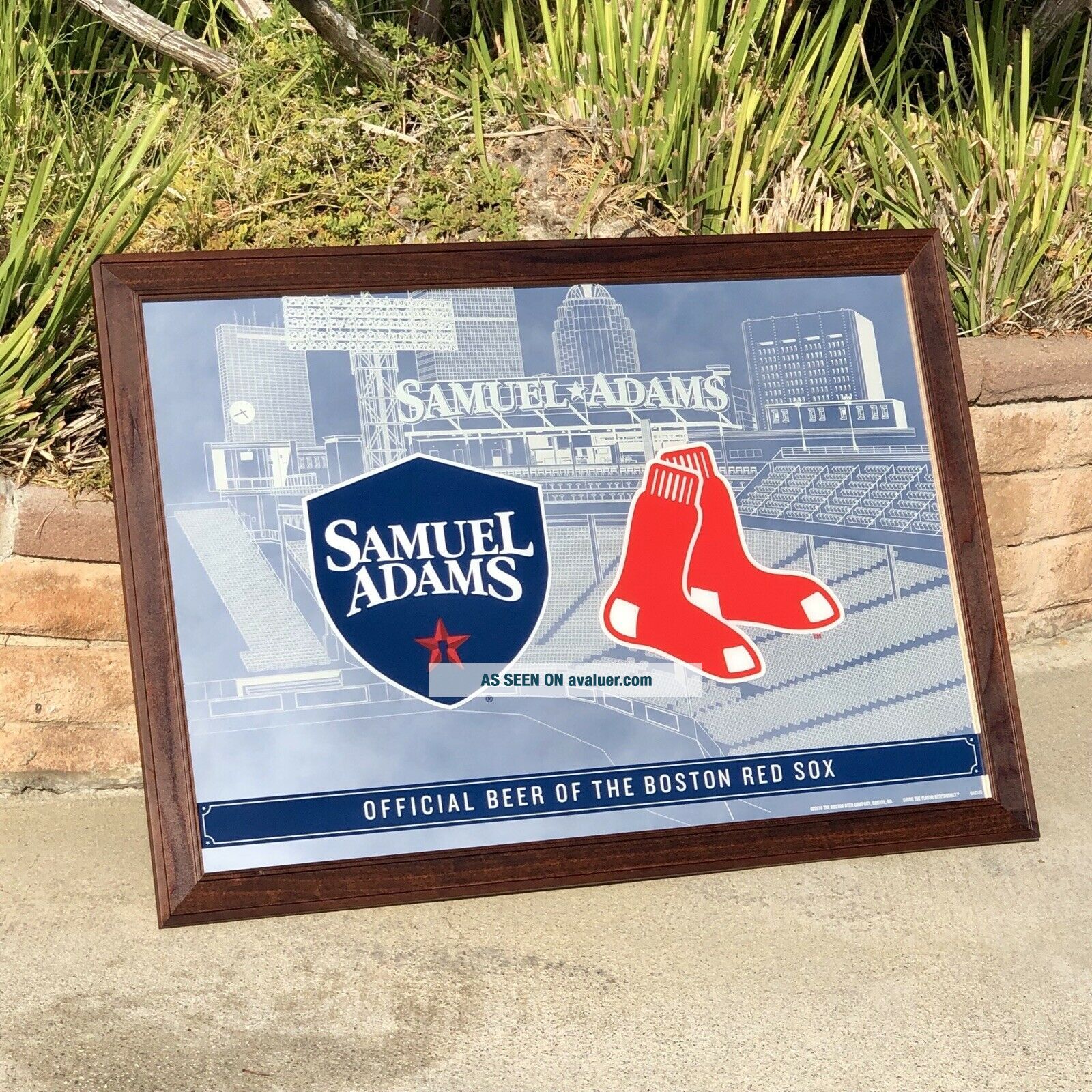 Samuel Adams Boston Red Sox MLB Baseball Beer Bar Man Cave Pub Big ...