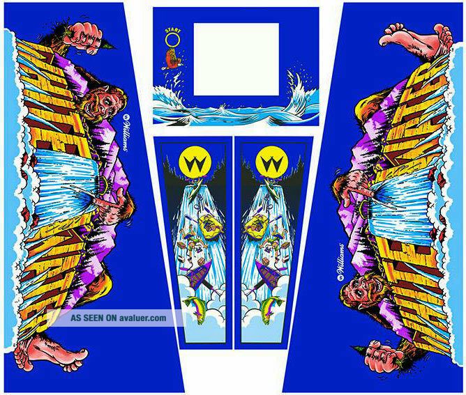 WHITEWATER Pinball Machine Cabinet Decals - NEXT GEN - LICENSED | #1345591