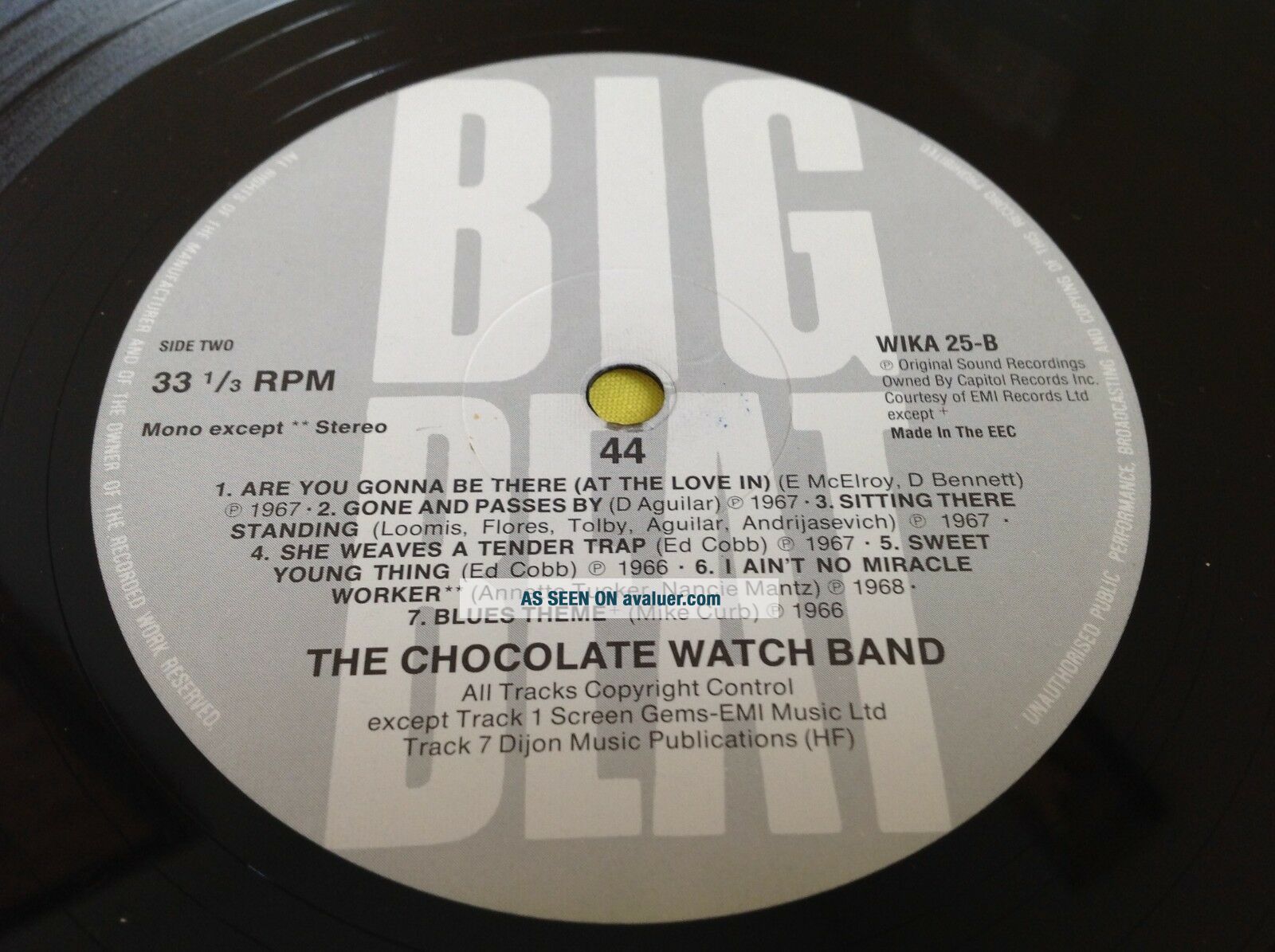 Garage Rock LP : The Chocolate Watch Band 44 Big Beat WIKA 25 Gatefold ...