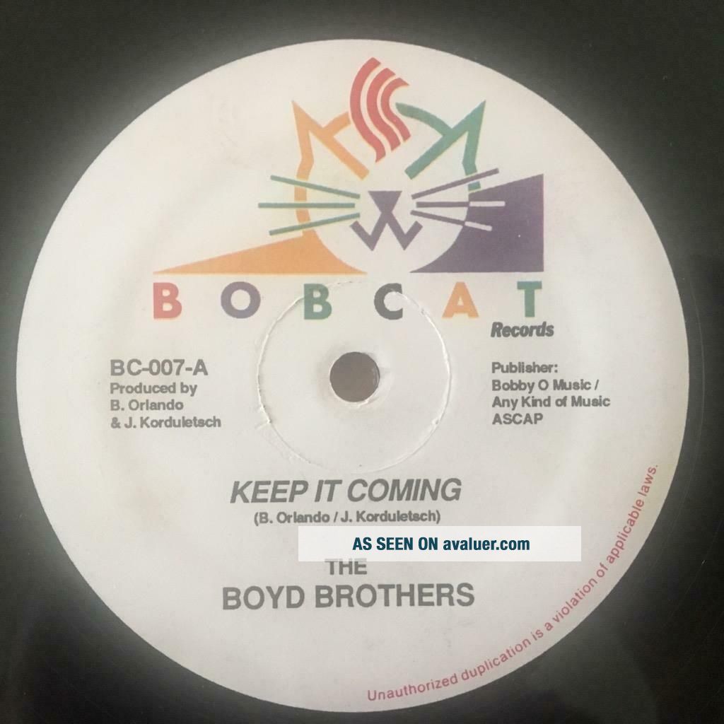 HI - NRG 12 " BOYD BROTHERS Keep It Coming Bobcat Records Rare Bobby O ...