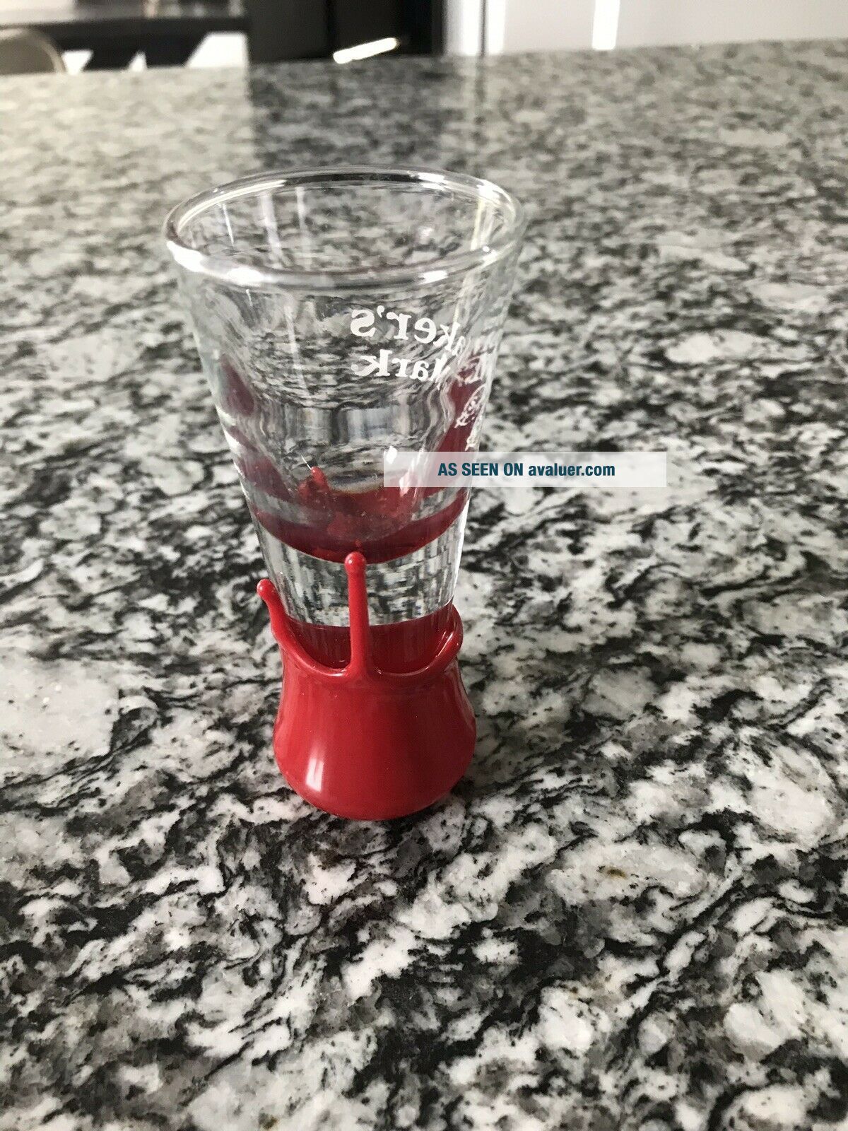 Makers Mark Whiskey Hand Cut Upcycled Shot Glass | #1417457