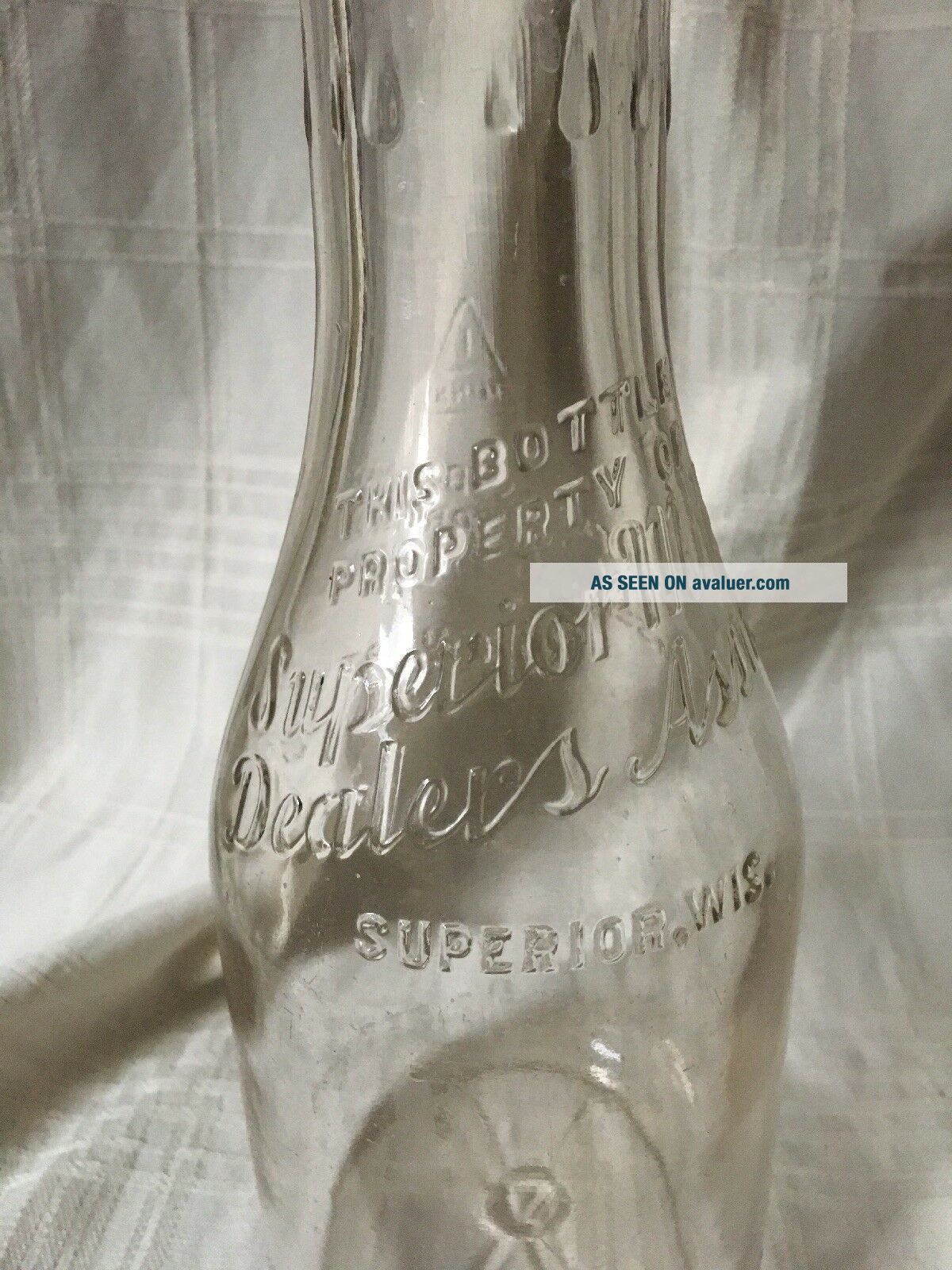 Vintage Quart Milk Bottle Superior Milk Dealers Association Superior ...