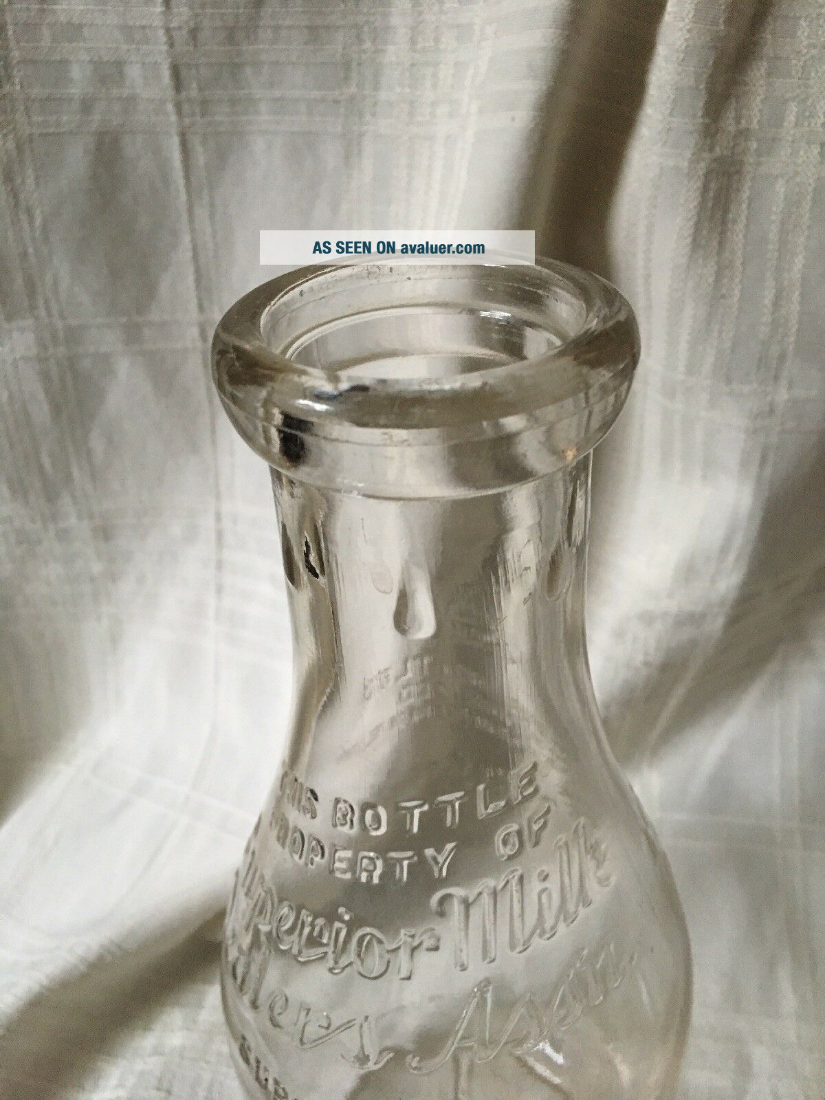 Vintage Quart Milk Bottle Superior Milk Dealers Association Superior ...