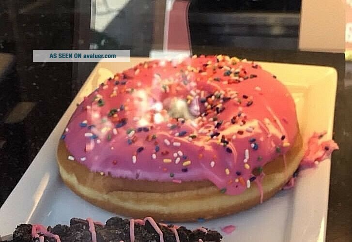 Universal Studios The Simpsons Lard Lad Donuts Large Pink Sprinkles ...