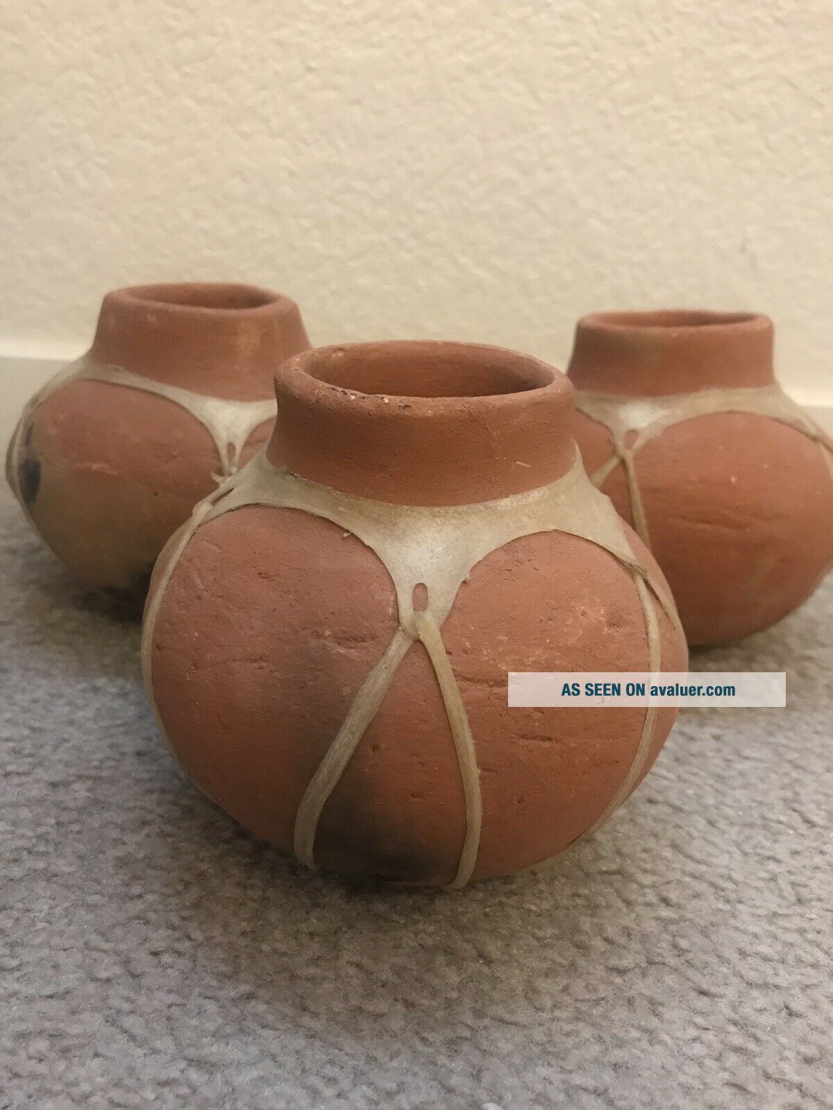 Vintage Terra Cotta Clay Tarahumara Indian Jar Pot Planter | #1452095