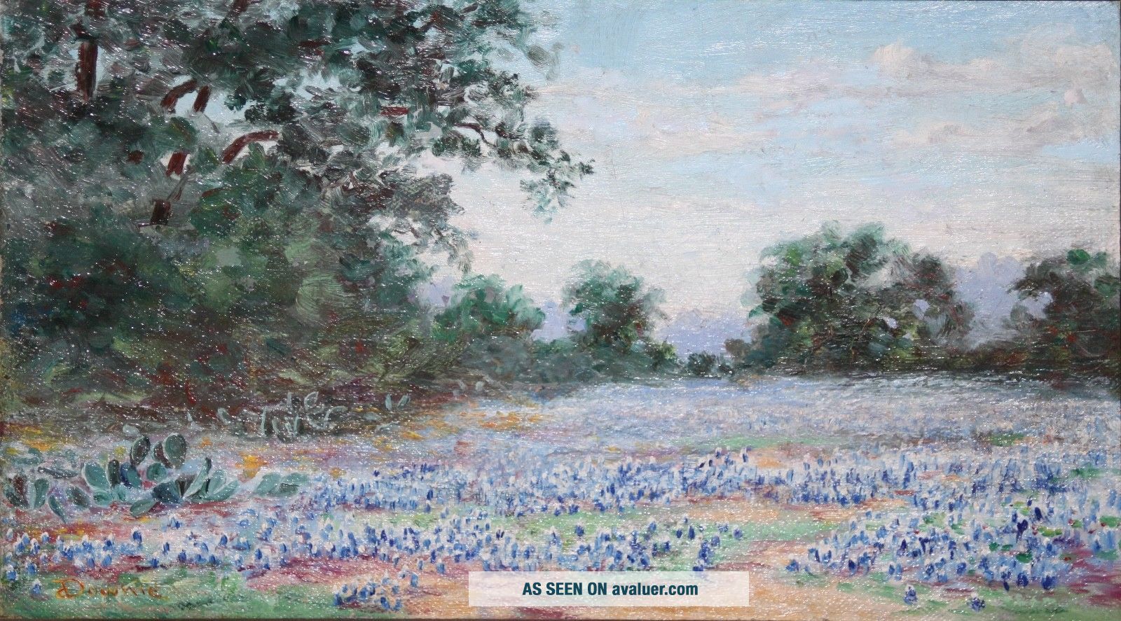 JANET DOWNIE - TX/MI PAFA Impressionist - Signed Oil - Texas ...