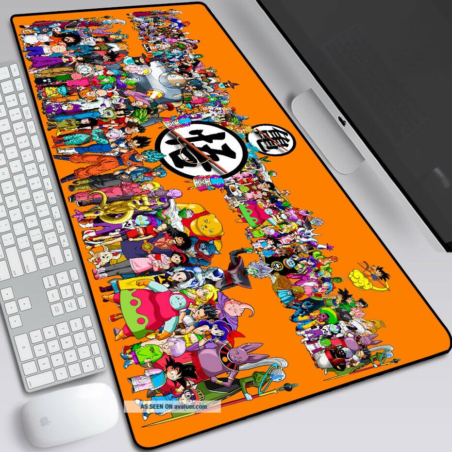 Dragon Ball Wukong Bulma Vegeta Large Mouse Pad Desktop Keyboard Anime ...