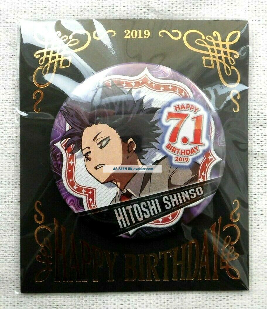 My Hero Academia Shinso Hitoshi Character Birthday Can Badge | #1520311