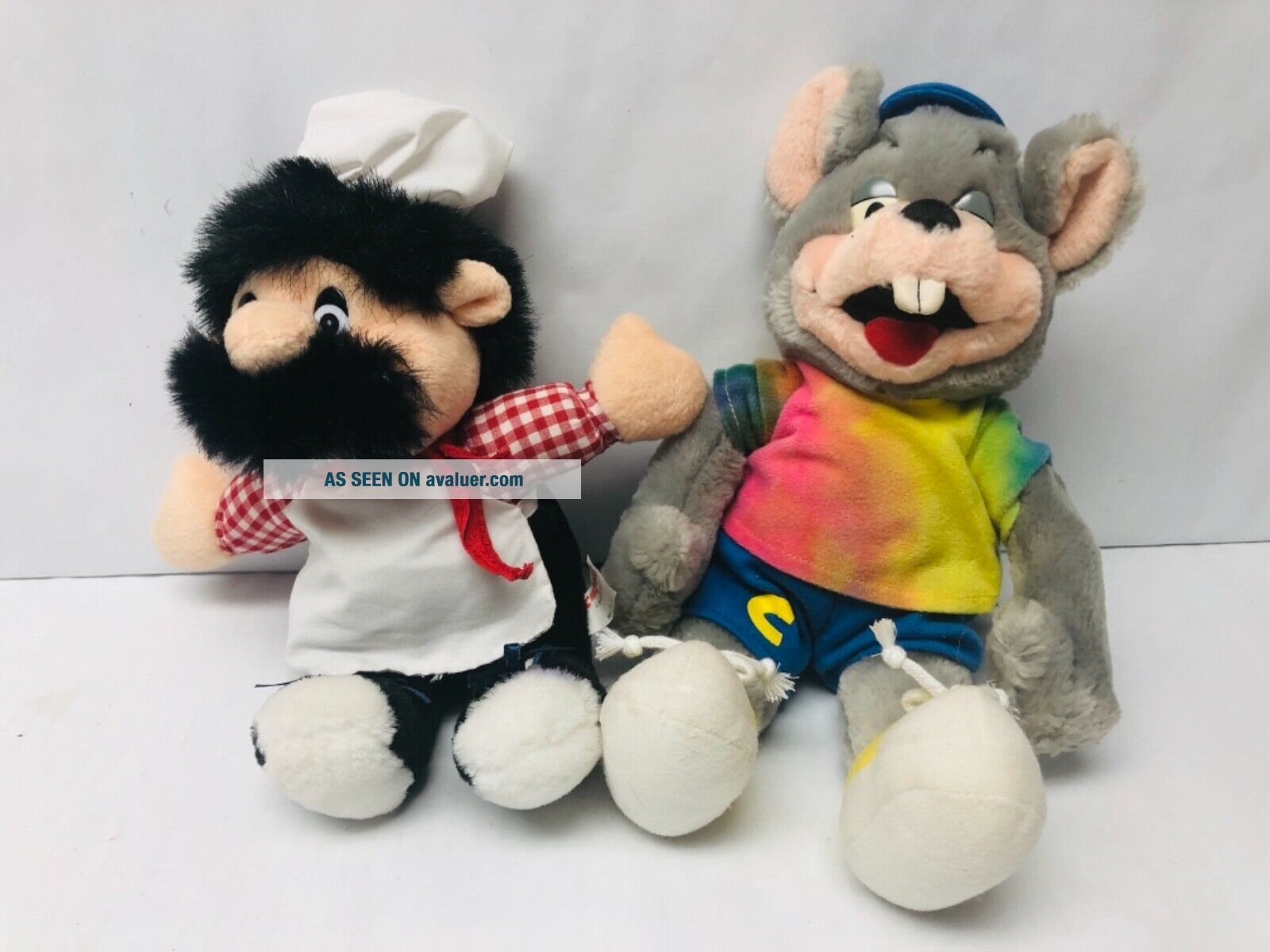 Chuck E Cheese’s Plush Chef Pazqually Stuffed Mouse Animal ShowBiz ...