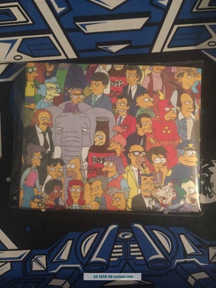 The Simpsons Mighty Wallet Bill Fold Tyvek Paper Wallet Lootcrate ...