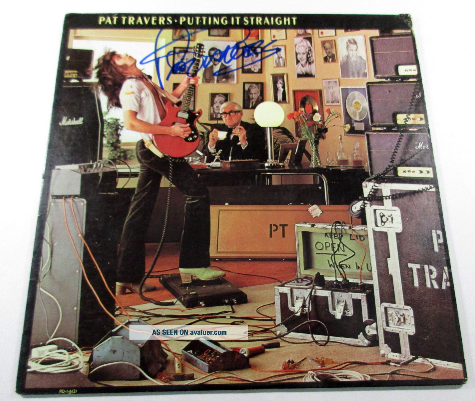 Pat Travers Signed LP Record Album Putting It Straight W/ AUTO DF013334 ...
