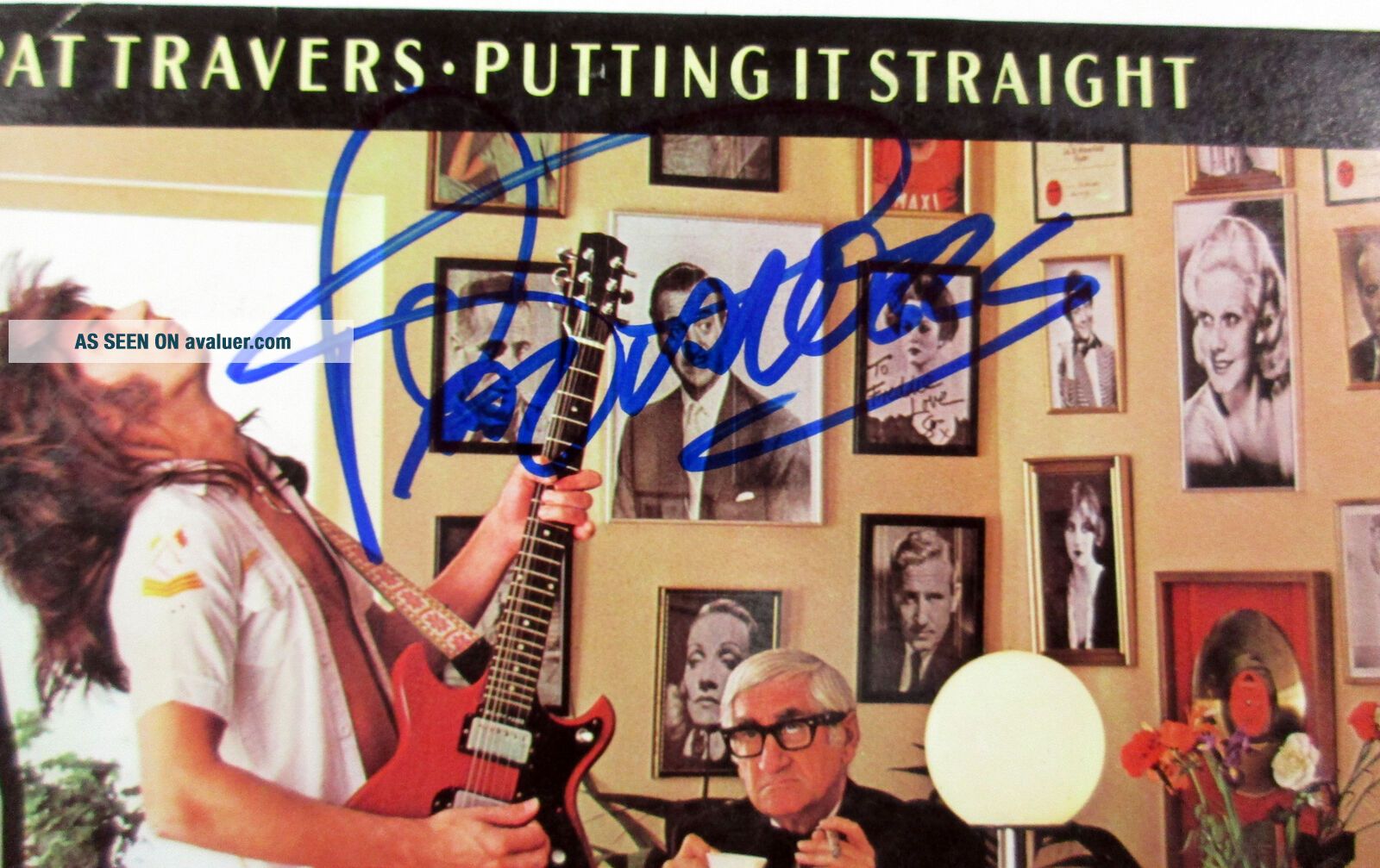 Pat Travers Signed LP Record Album Putting It Straight W/ AUTO DF013334 ...