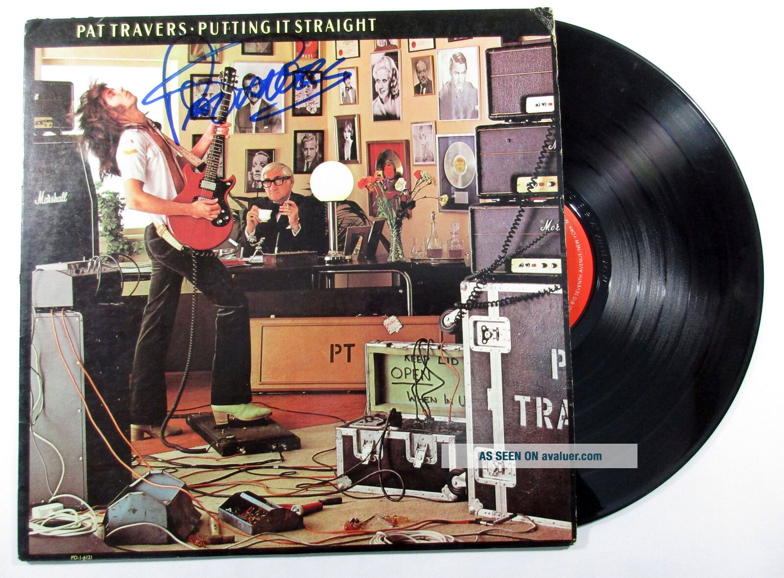 Pat Travers Signed LP Record Album Putting It Straight W/ AUTO DF013334 ...