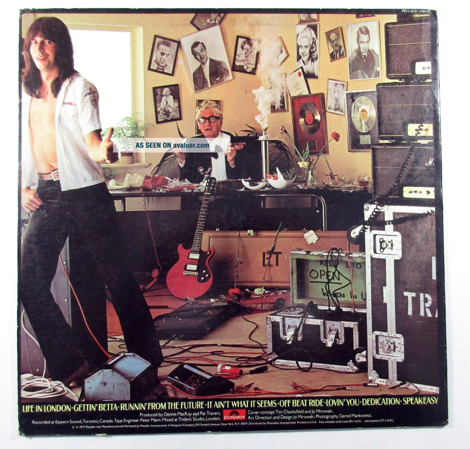 Pat Travers Signed LP Record Album Putting It Straight W/ AUTO DF013334 ...