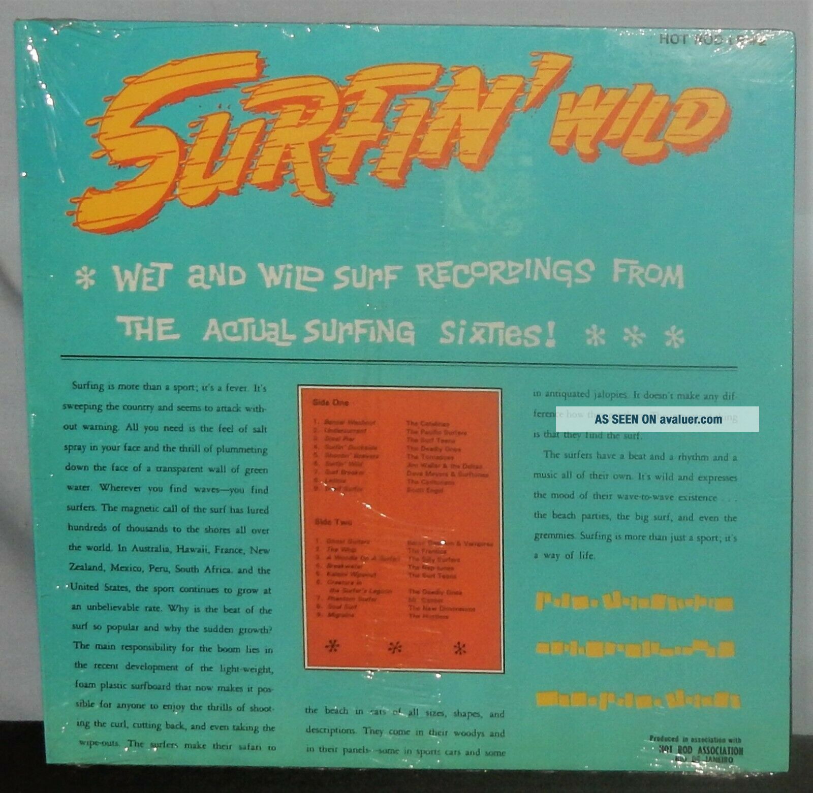 SURFIN ' WILD VA VINYL LP SURF TRACKS FROM THE SIXTIES VG, VPI SHRINK ...