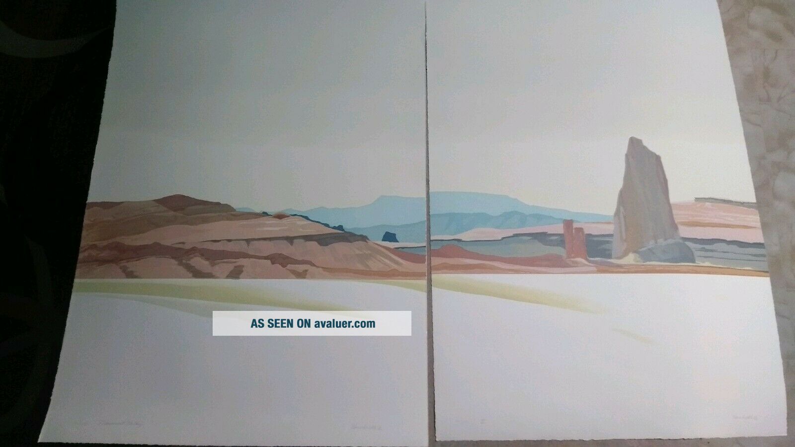 Monument Valley 2 Set Signed/Numbered Marianne Hornbuckle Lithograph 24 ...