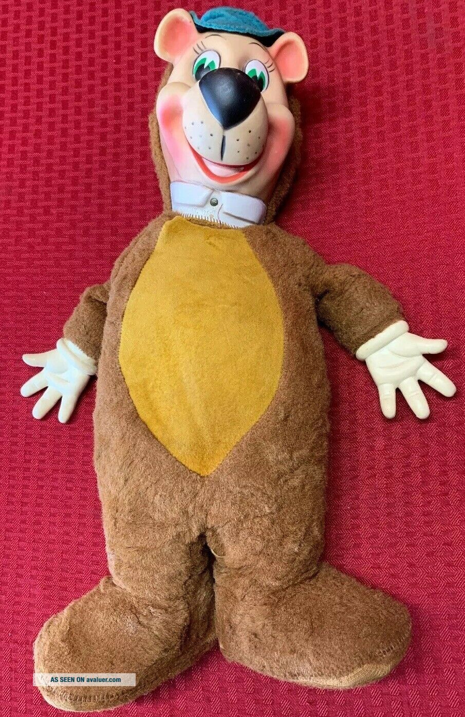 Vintage Rubber Face Yogi Bear Stuffed Plush 1959 Knickerbocker Toy ...