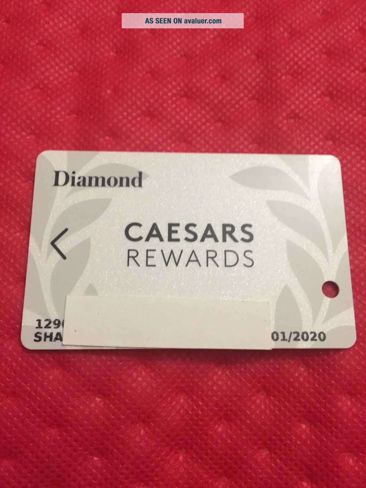 Caesars Rewards Diamond, Platinum And Salute Cards Exp 01/2020 | #1578834