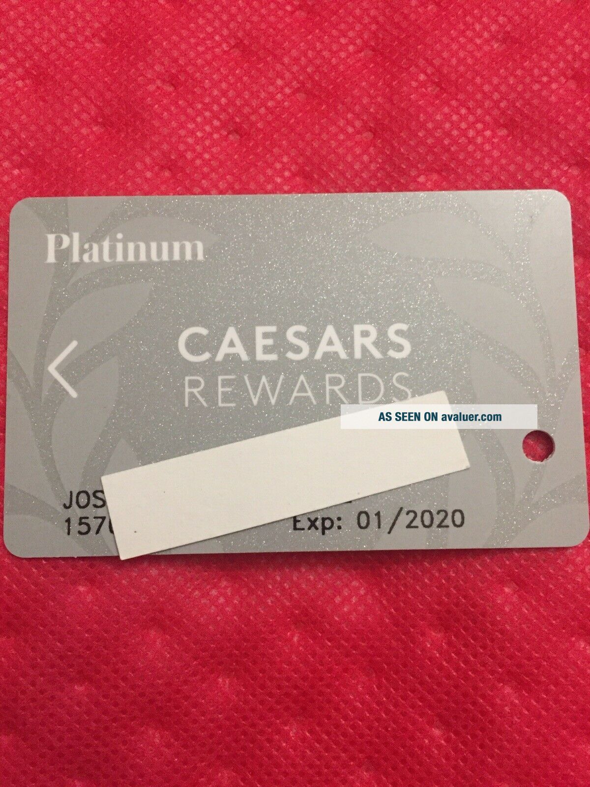 Caesars Rewards Diamond, Platinum And Salute Cards Exp 01/2020 | #1578834