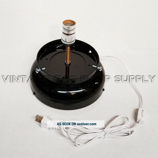 Black Gas Pump Globe Lamp Display Base (GM71) | #1662847