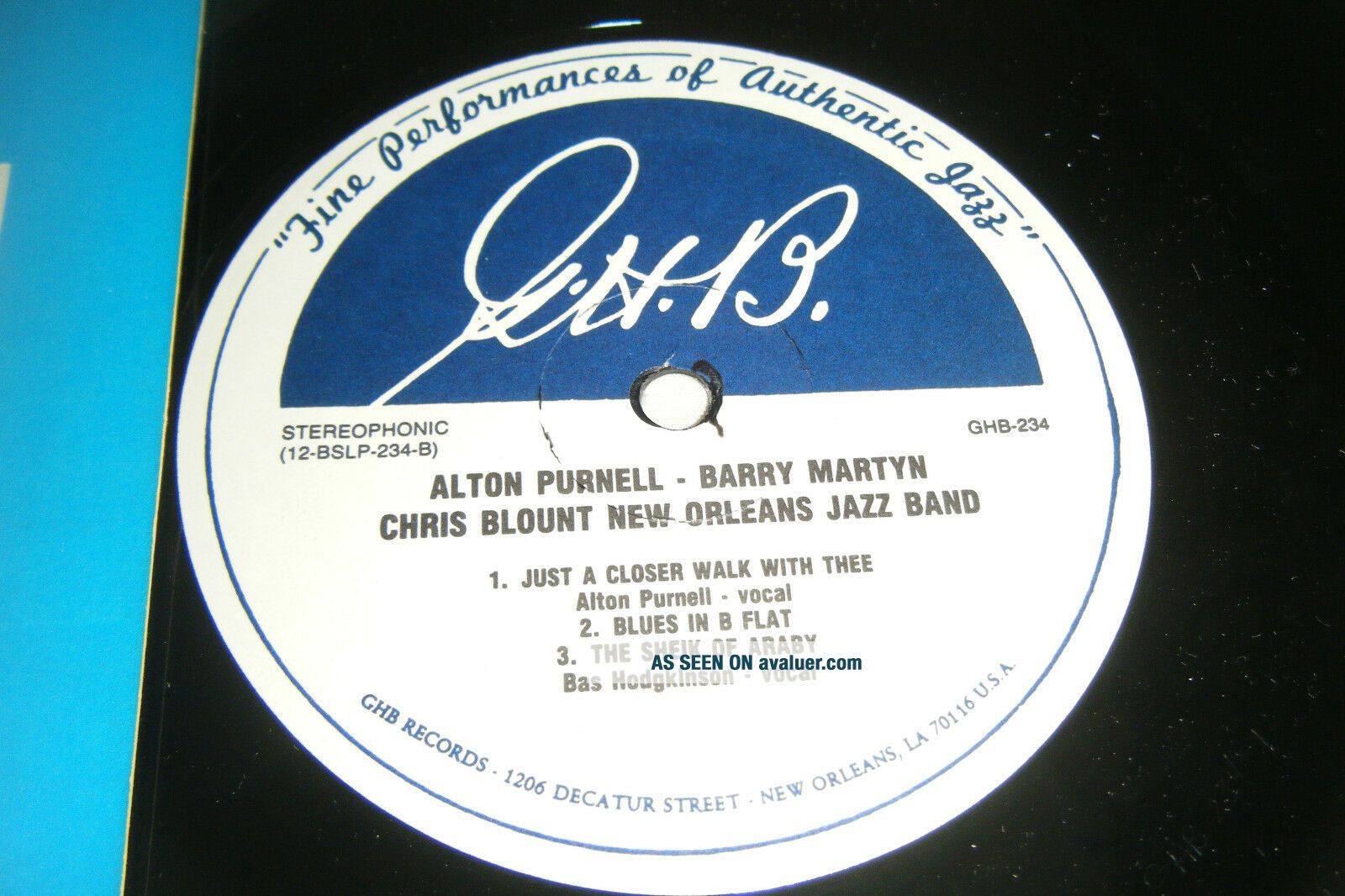 ALTON PURNELL & BARRY MARTYN W Chris Blount ' S Band LP GHB - 234 NM ...