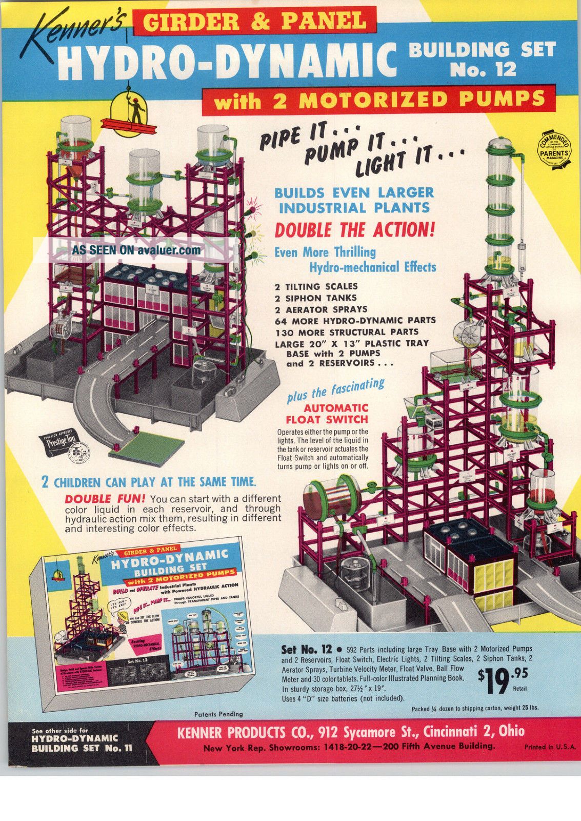 1962 PAPER AD 8 PG Kenner Girder & Panel Hydro Dynamic Bridge Turnpike ...