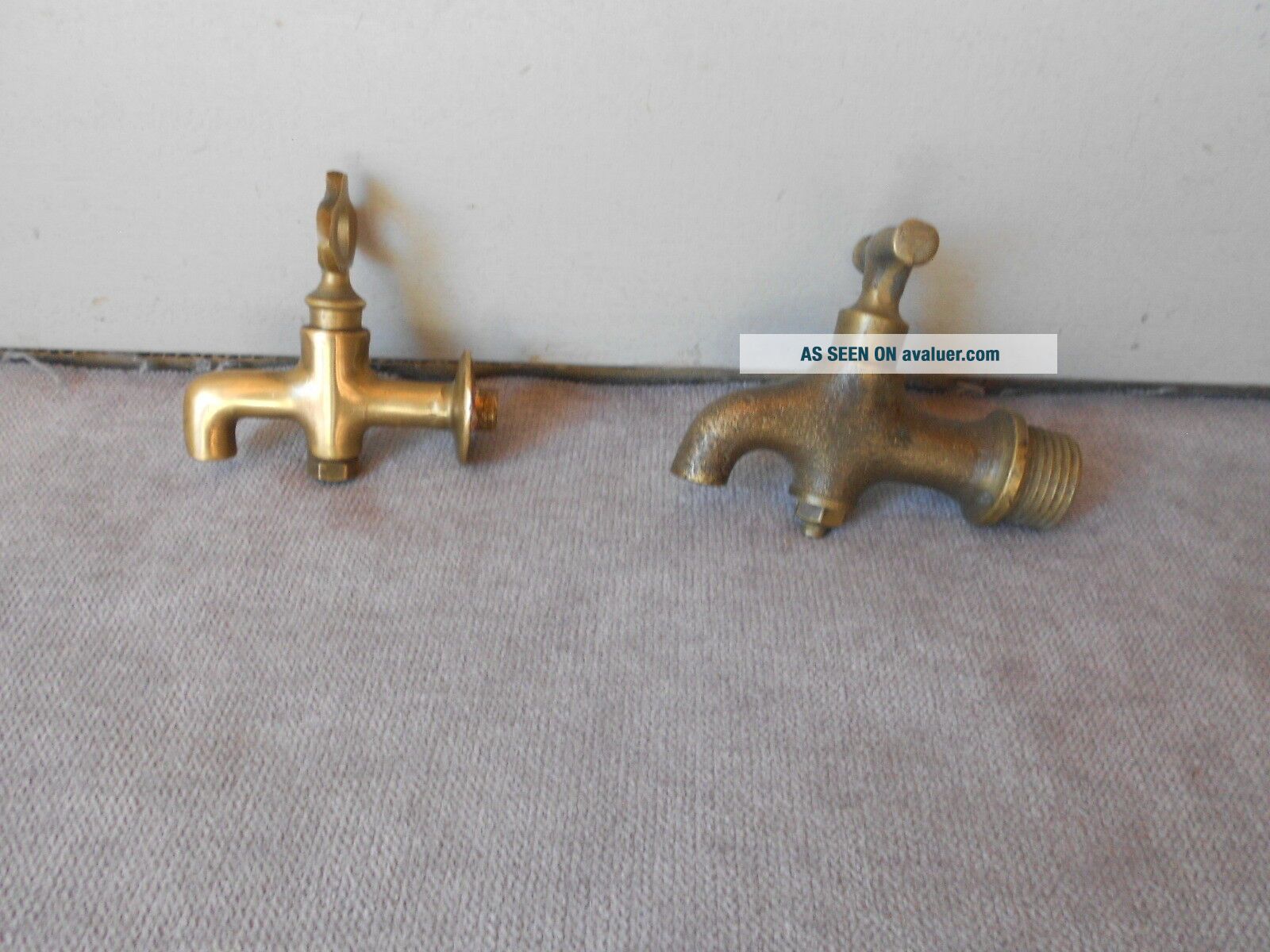 2 French Vintage BRONZE Petite TAPS FAUCETS SPIGOTS | #1671826