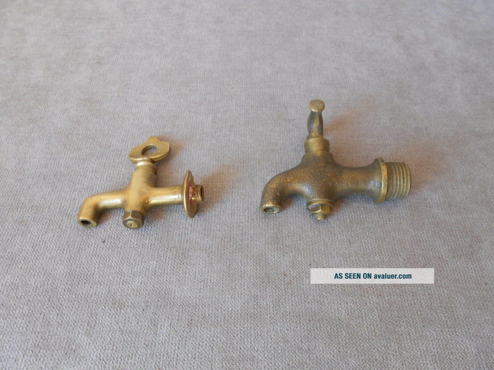 2 French Vintage BRONZE Petite TAPS FAUCETS SPIGOTS | #1671826