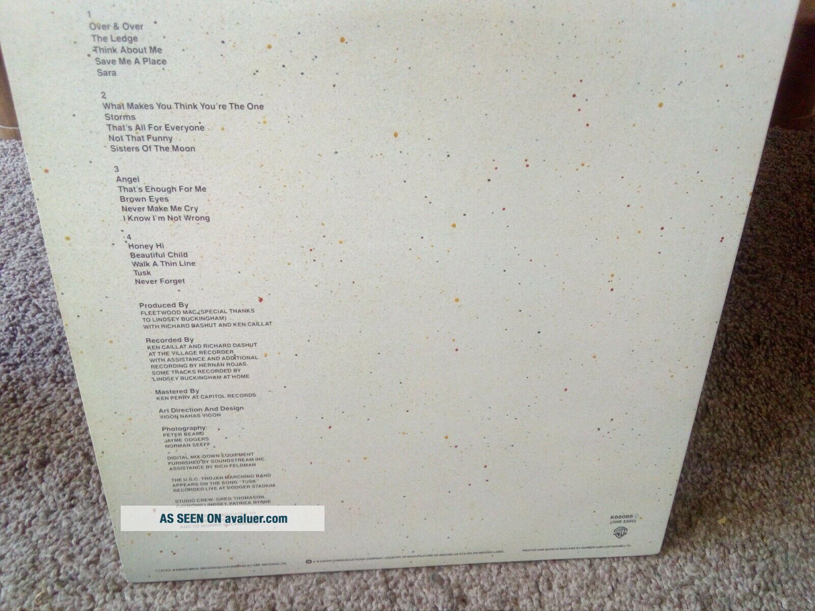 Fleetwood Mac 1979 Tusk Vinyl Double Lp. | #1585984