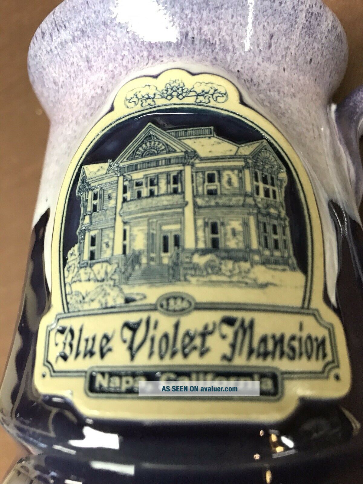 DENEEN POTTERY BLUE VIOLET MANSION NAPA CALIFORNIA MUG | #1677205