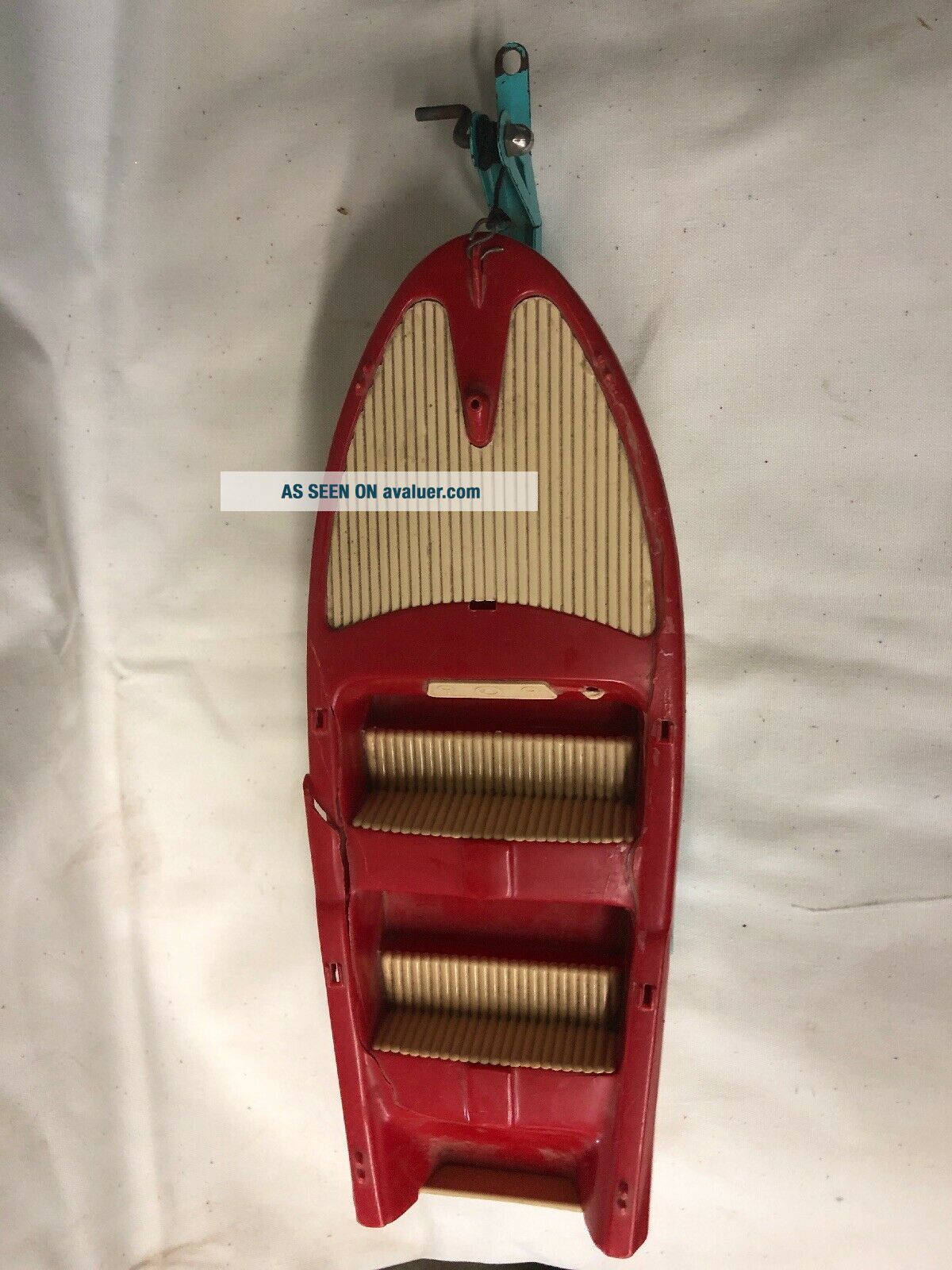Tonka Clipper Toy Motor Boat Plastic Red White With Trailer | #1729592