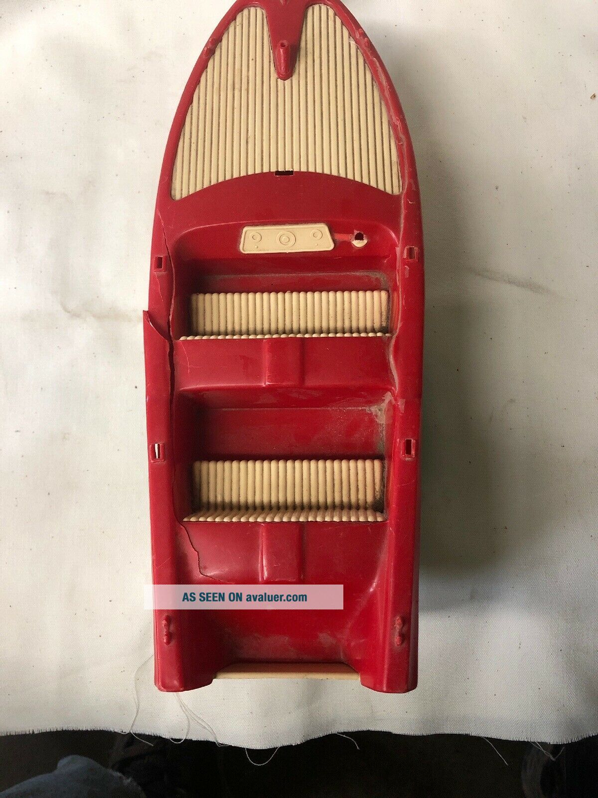 Tonka Clipper Toy Motor Boat Plastic Red White With Trailer | #1729592