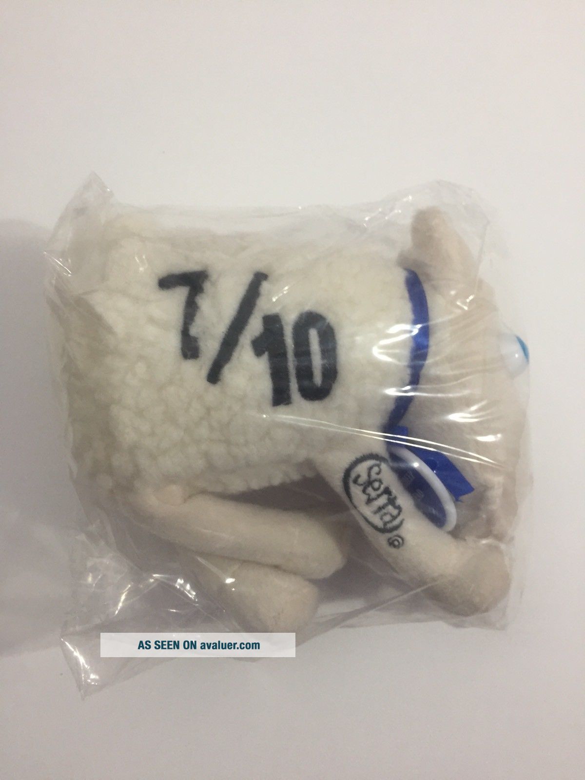 Serta Mattress Plush Baby Counting 7/10 Sheep Stuffed Animal White ...
