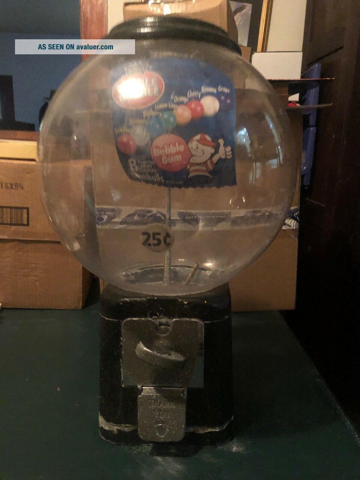 Beaver 25 Cent Gumball, Big Globe Vending Machine Vintage Candy Machine ...