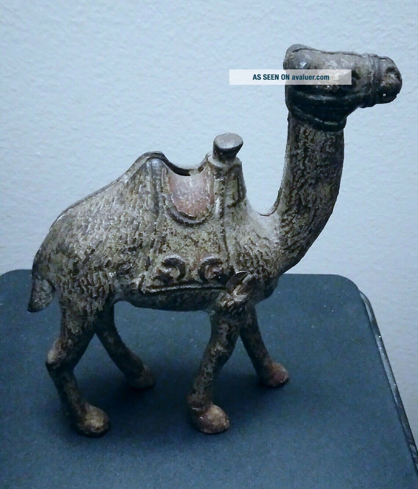 Old Antique AC Williams Small Cast Iron Camel Toy Still Penny Bank ...