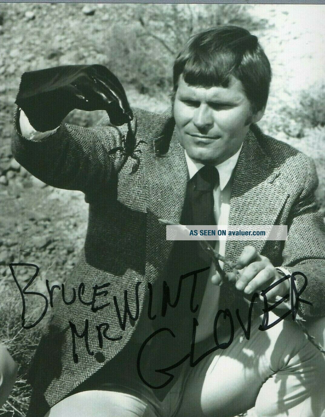 BRUCE GLOVER James Bond Diamonds Are Forever Authentic Signed Photo ...