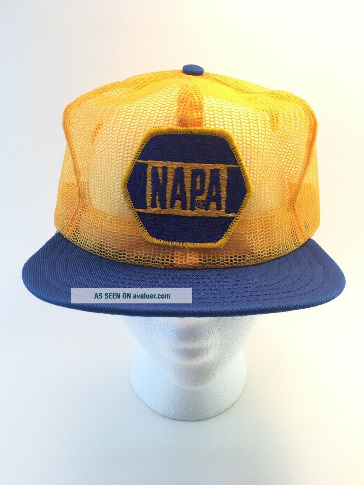 Vintage Unworn NAPA Auto Parts Trucker Hat Mesh Patch Cap Louisville ...