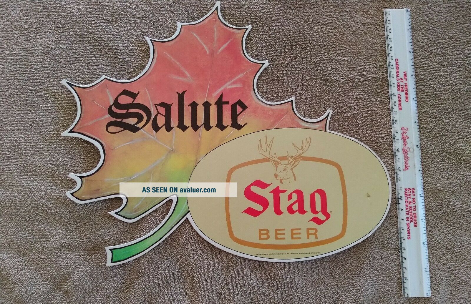 3 VINTAGE STAG BEER STORE DISPLAY SIGNS 1980 | #1774919