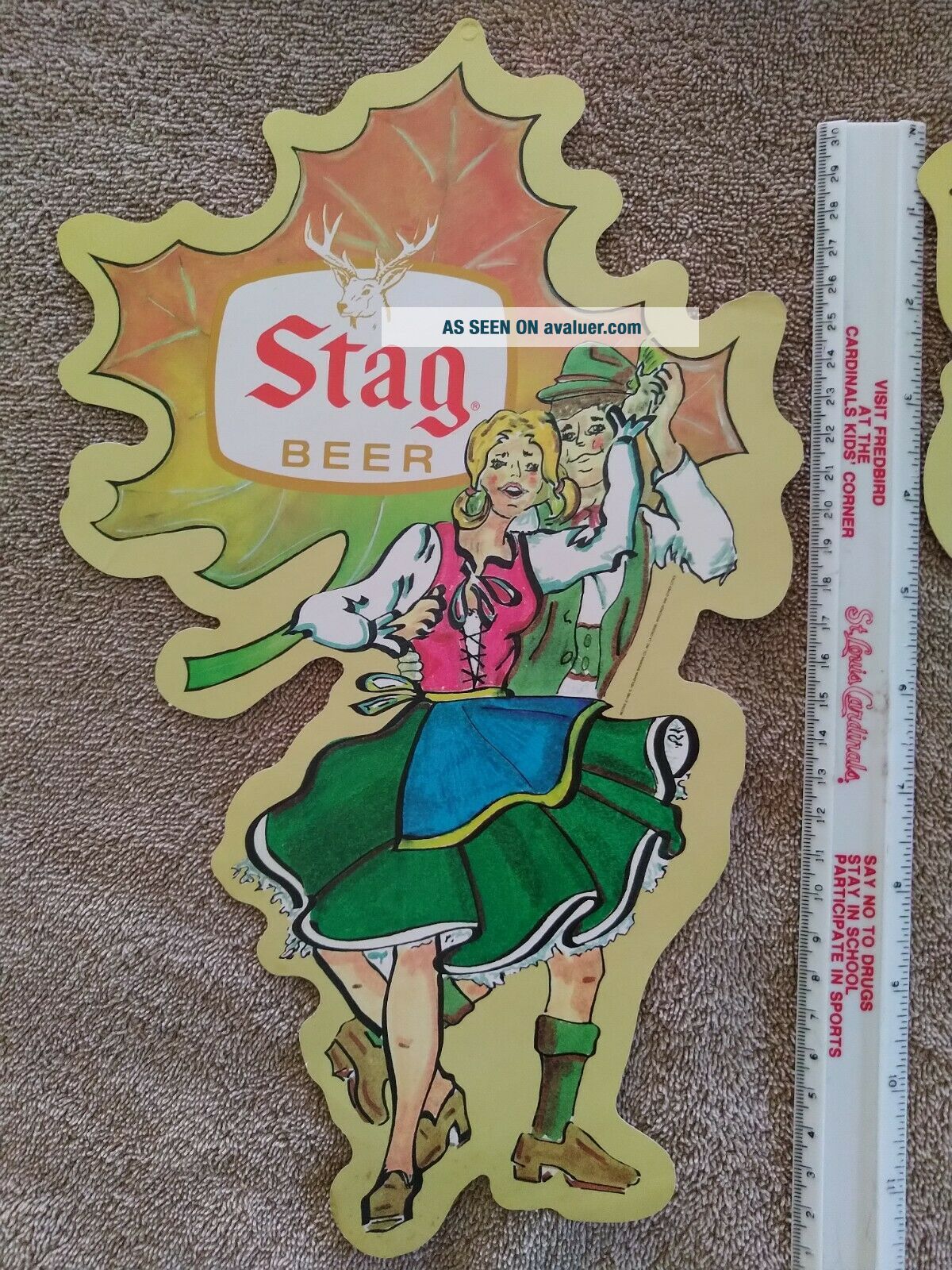 3 VINTAGE STAG BEER STORE DISPLAY SIGNS 1980 | #1774919