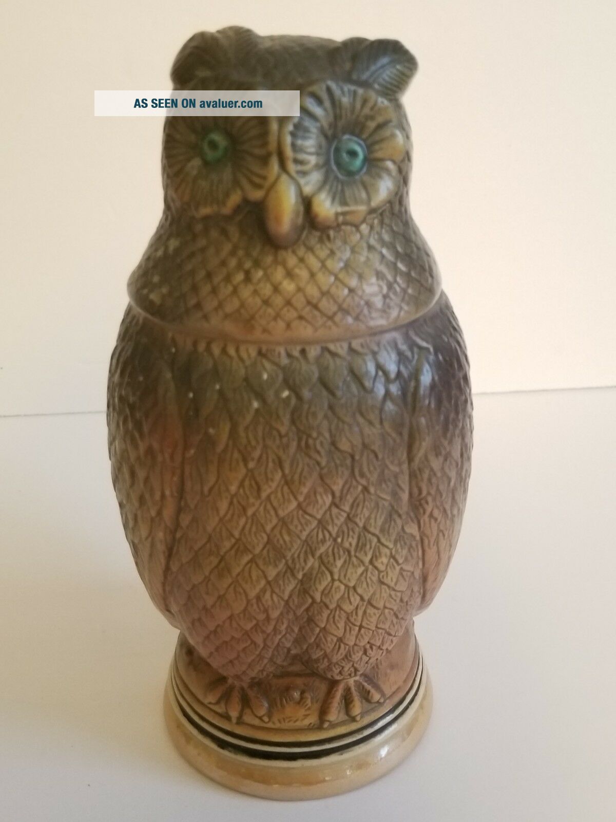 Vintage Old German Owl Beer Stein West - Germany VTG Character Figural ...