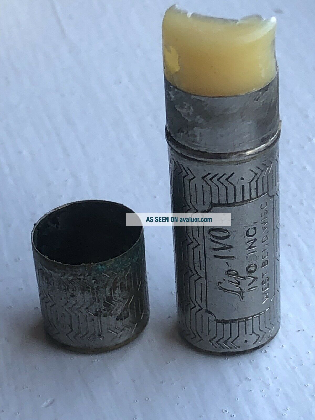 1930 ' S RARE LIP - IVO INC WEST BEND WISC Chapstick Metal Tube Lip ...