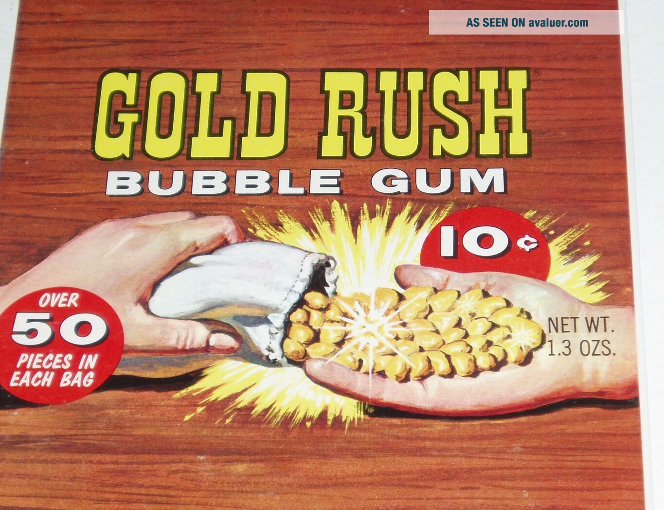 1970 ' S Topps GOLD RUSH Bubble Gum Uncut Display Box | #1806735