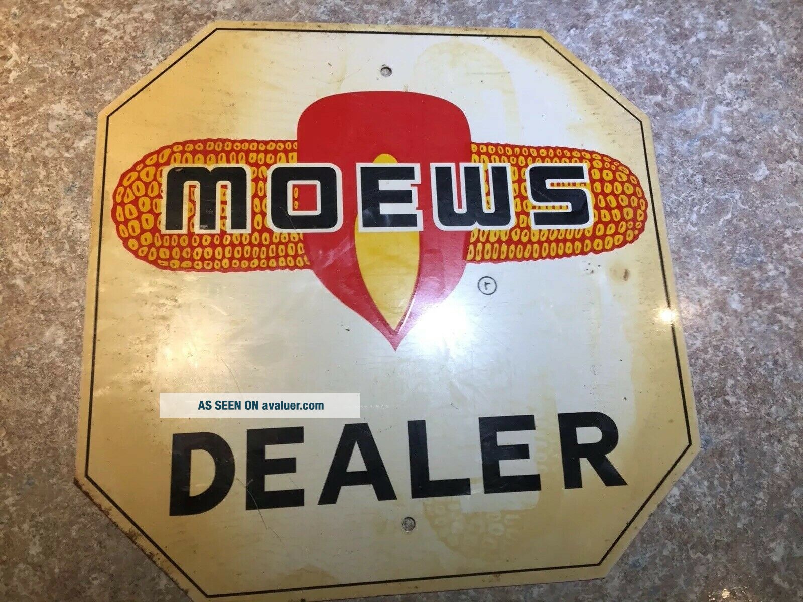 Vintage Moews Hybrid Seed Corn Maize Dealer Ag Sign Advertising ...