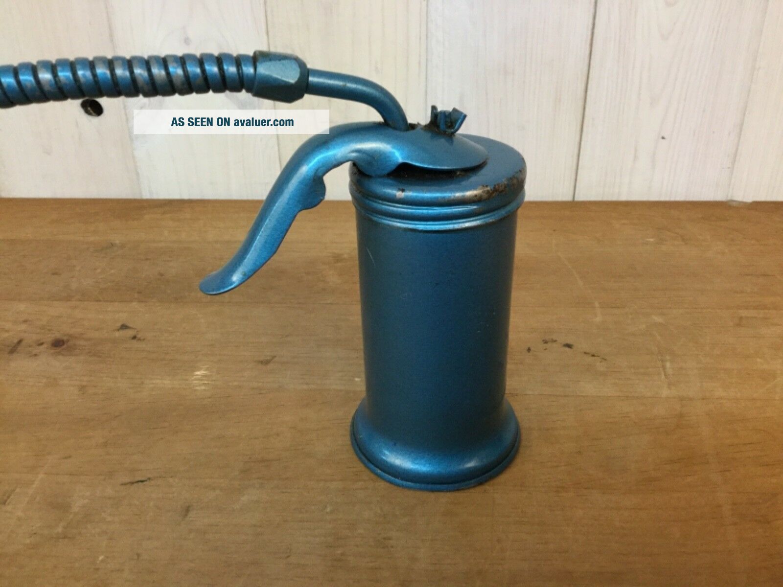 Vintage Eagle Blue Oil Can Pump Oiler Made In USA | #1742244