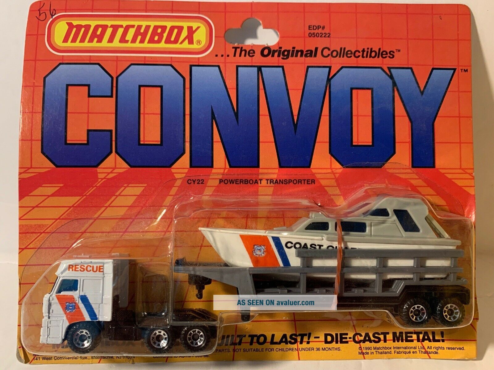 Matchbox Convoy CY22 Powerboat Transporter - In Package - 1983 MACAO ...